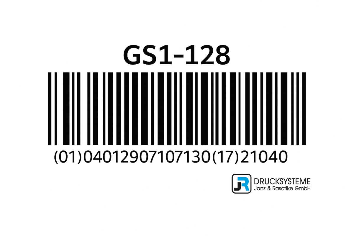 Aufbau eines GS1-128 Barcodes einfach erklärt – Beispiel & Tipps